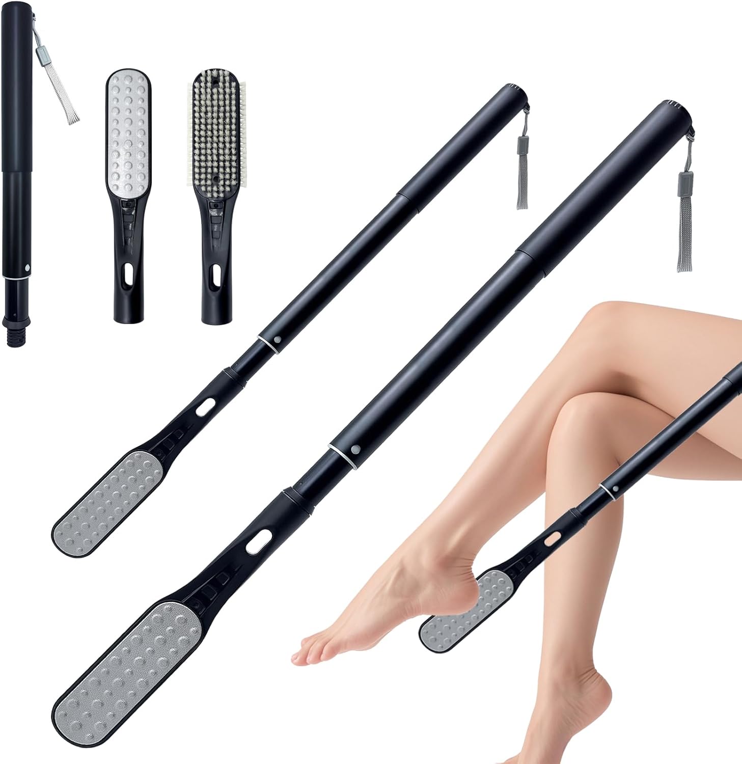 Amazon.com : Toe Gap Cleaning Brush, 18.82"-25.98" Telescopic Toe ...