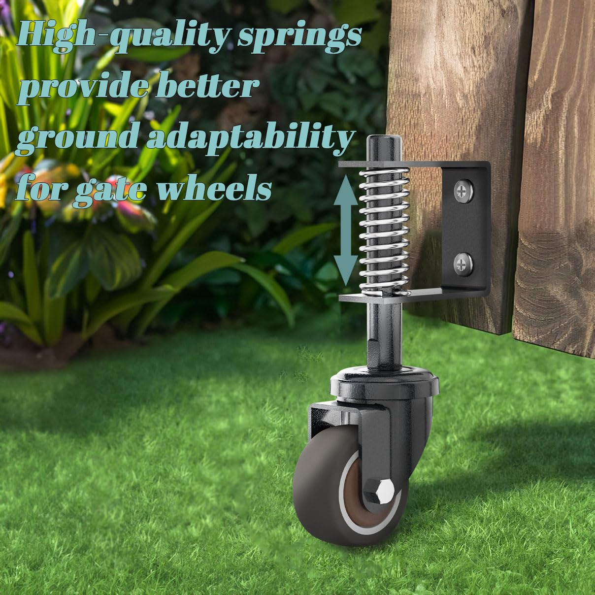 Snapklik.com : Lygoeege 2Packs Silent Gate Wheel 2inch For Wooden Gate ...