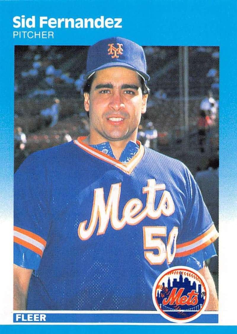 Amazon.com: 1987 Fleer Glossy #8 Sid Fernandez New York Mets ...