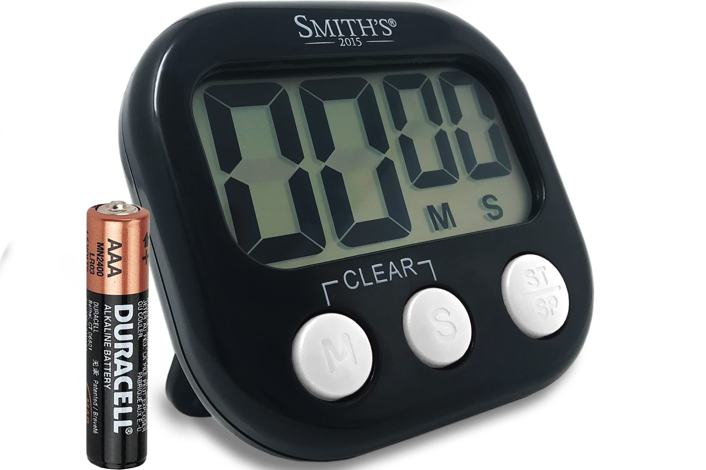 Smith’s® Digital Kitchen Timer - Black | Large Countdown Clock ...