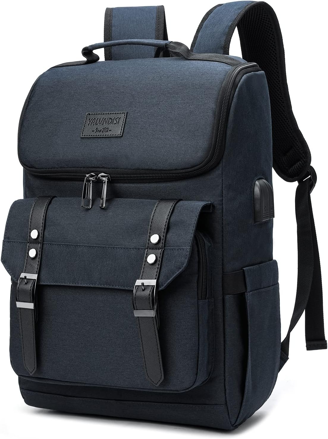 Amazon.com: YALUNDISI Vintage Backpack Travel Laptop Backpack with usb ...