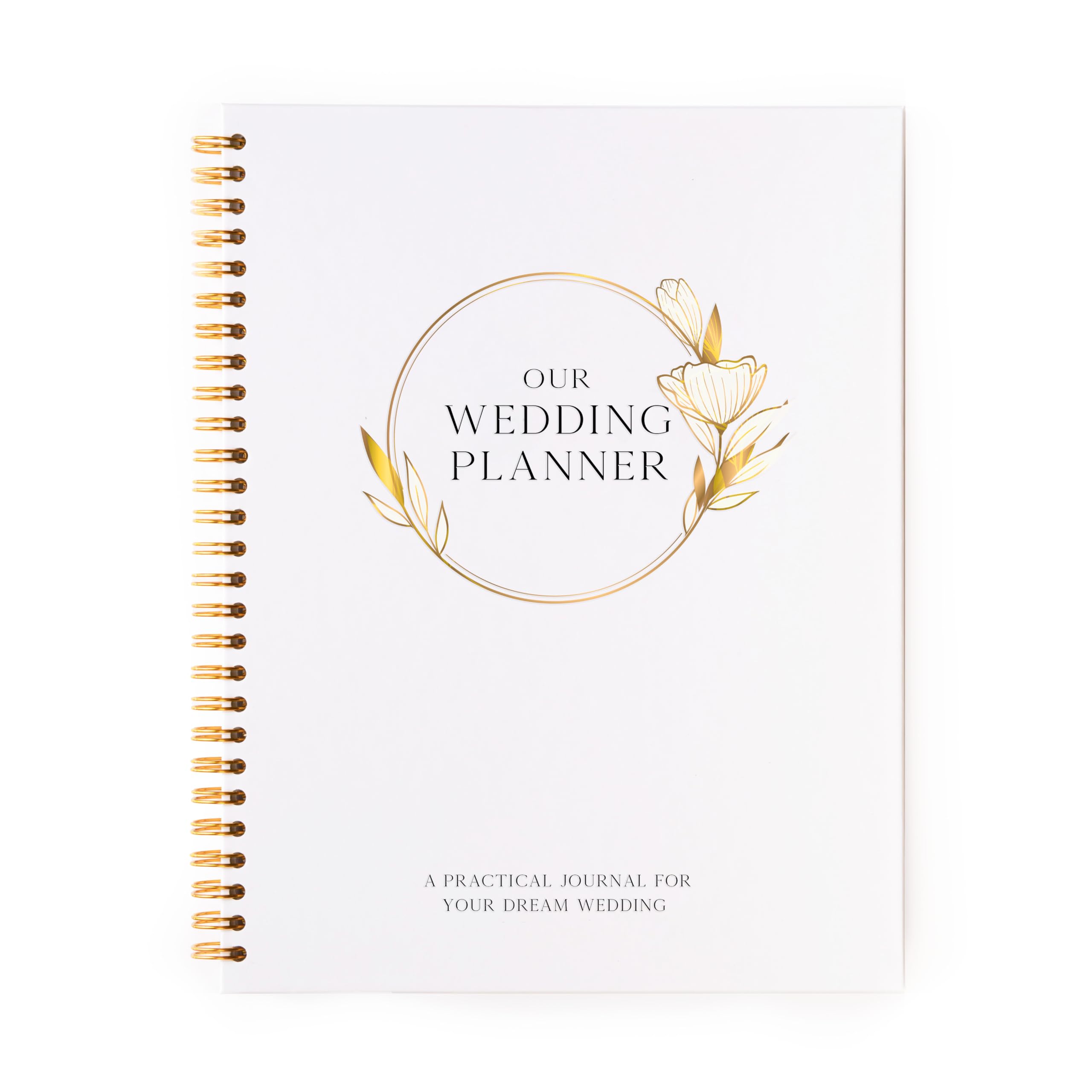 Amazon.com : UNITED ESELL Wedding Planner Embossed Real Gold Foil ...