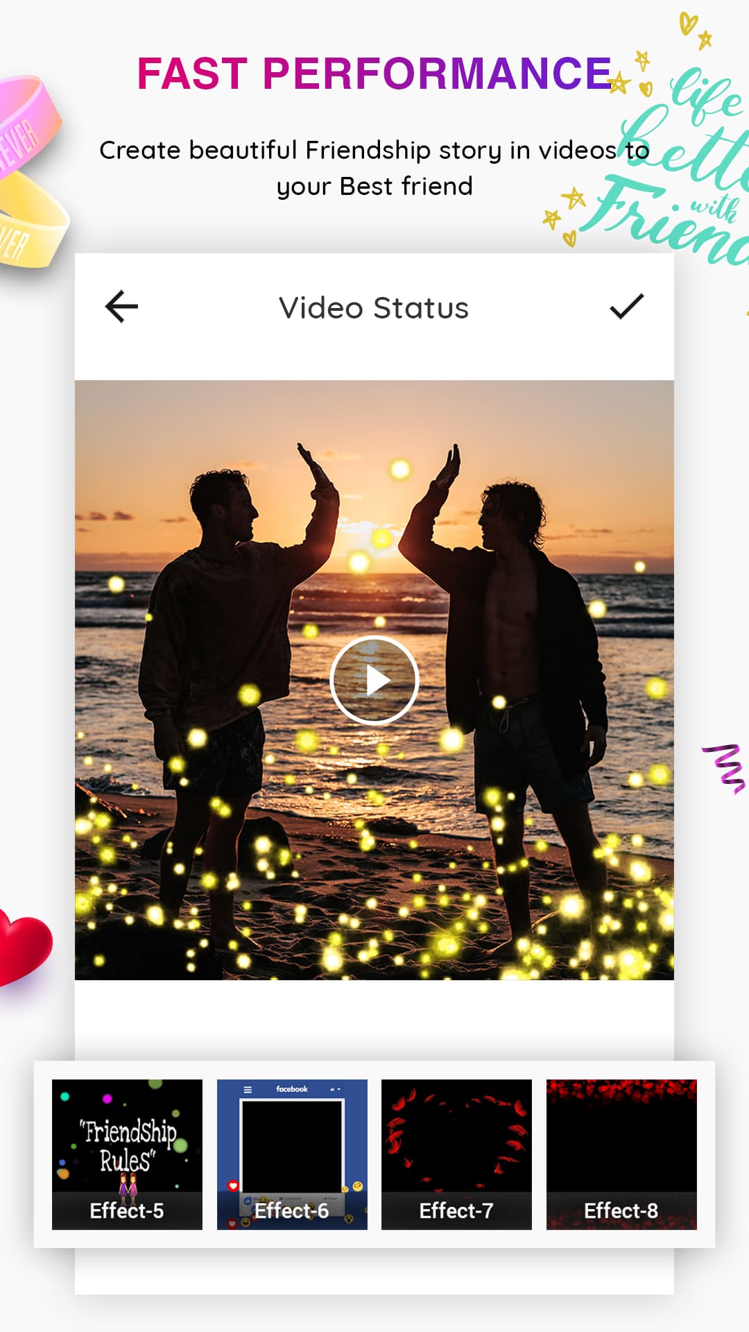 Friendship Photo Effect Video Maker with Music - App on Amazon Appstore