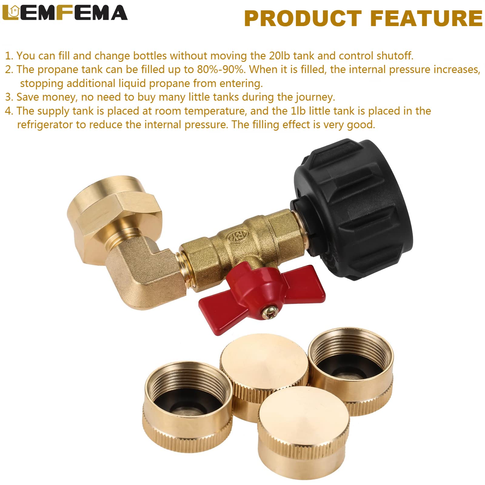 Snapklik.com : QCC1 Propane Refill Elbow Adapter For 1lb Propane, Fits ...