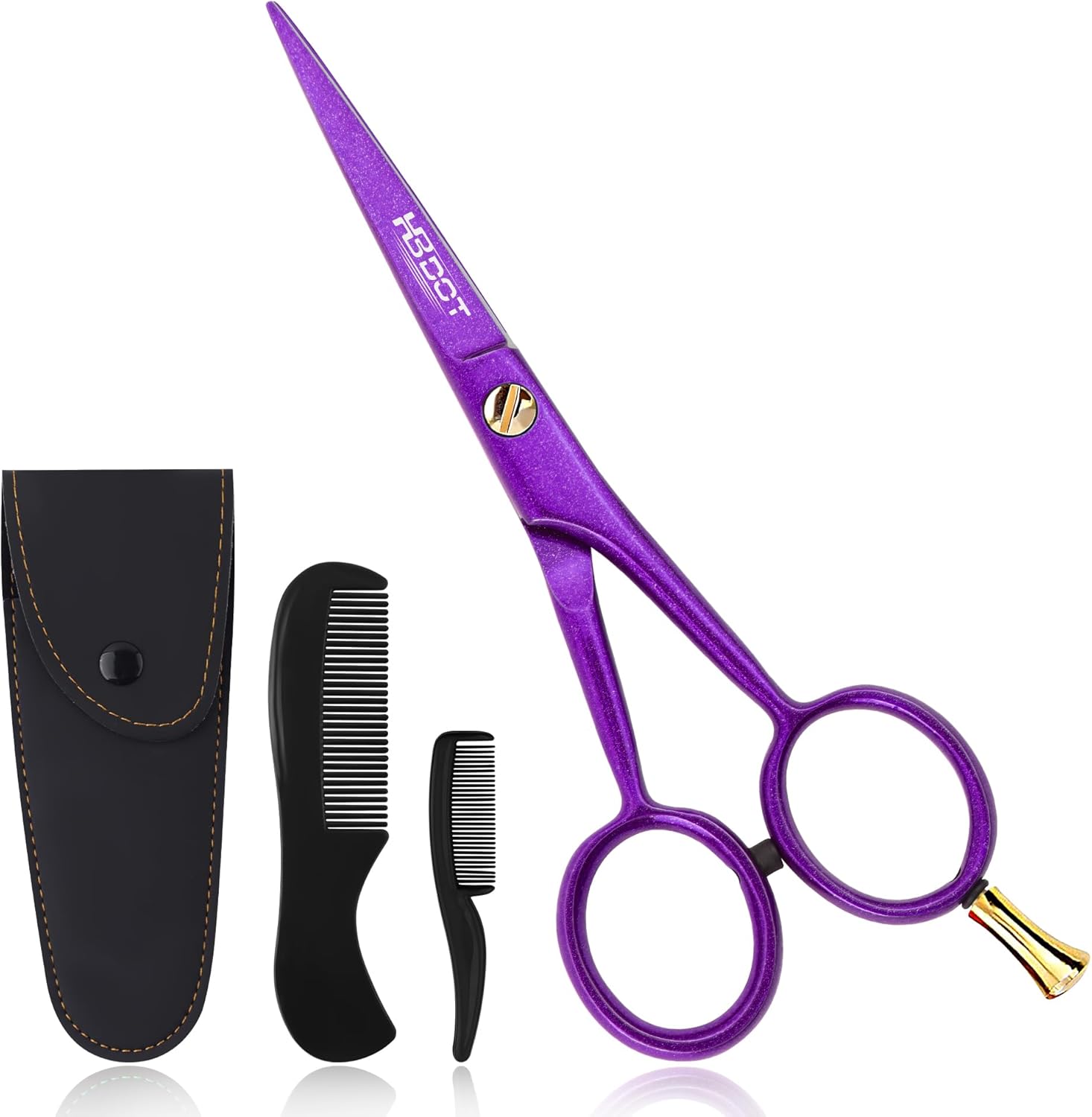 Amazon.com: HB DOT - Professional Mustache Scissors, 5" special Deep ...