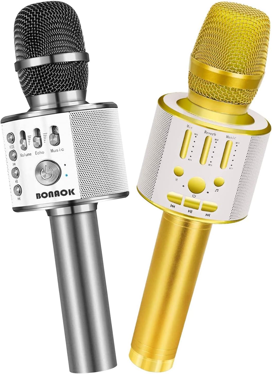 Amazon.com: BONAOK Karaoke Microphones Combo, Kids Microphone, Karaoke ...