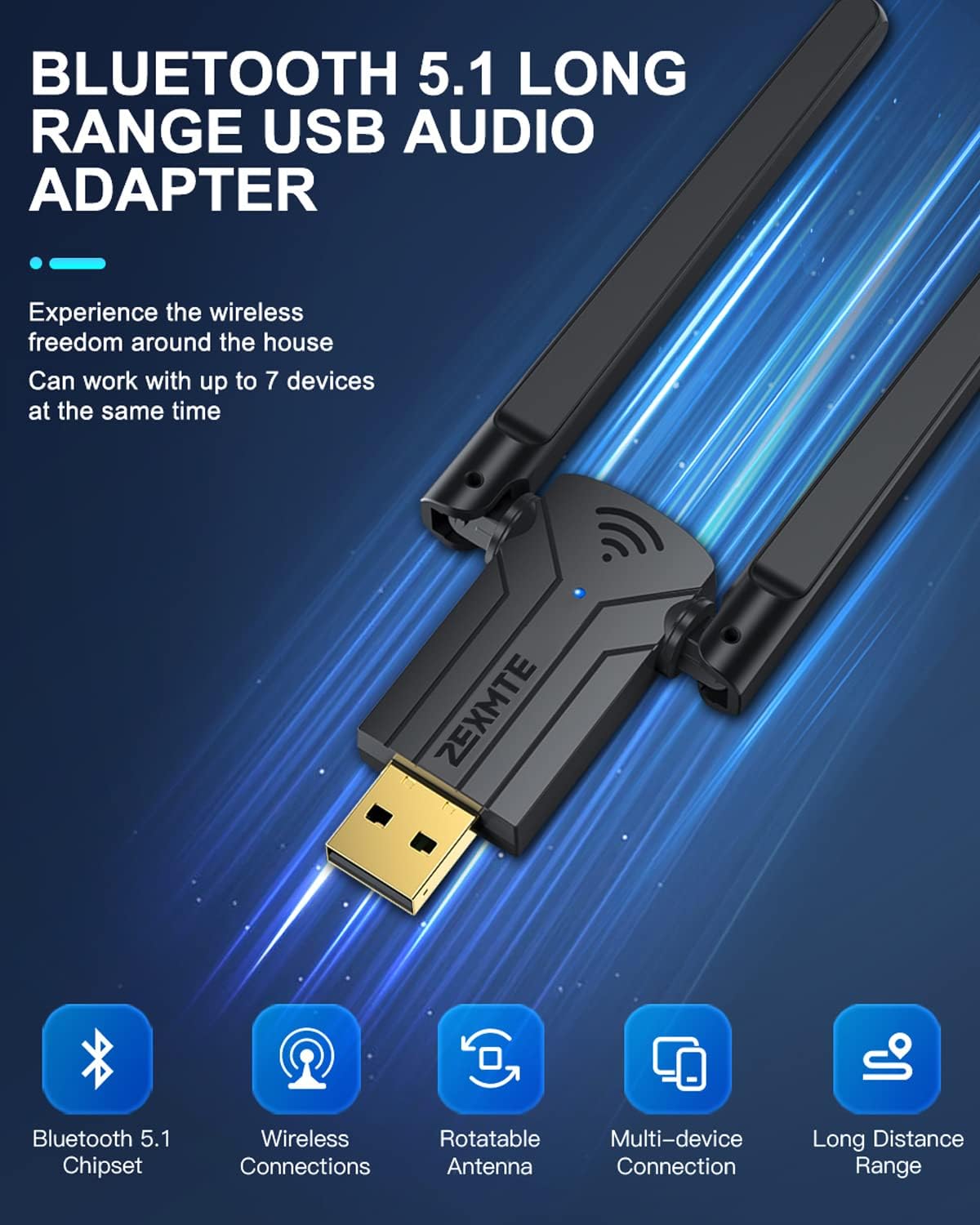 Long Range USB Bluetooth Adapter for PC 5.1, Plug & Philippines | Ubuy