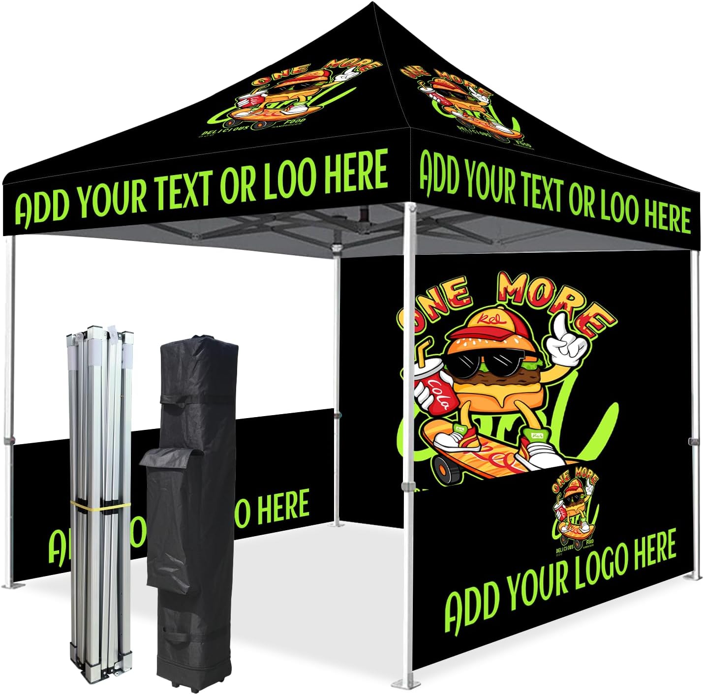 Hillicon Custom Canopy Tent, Custom Pop Up Gazebo 3 x 3 m, Personalized ...