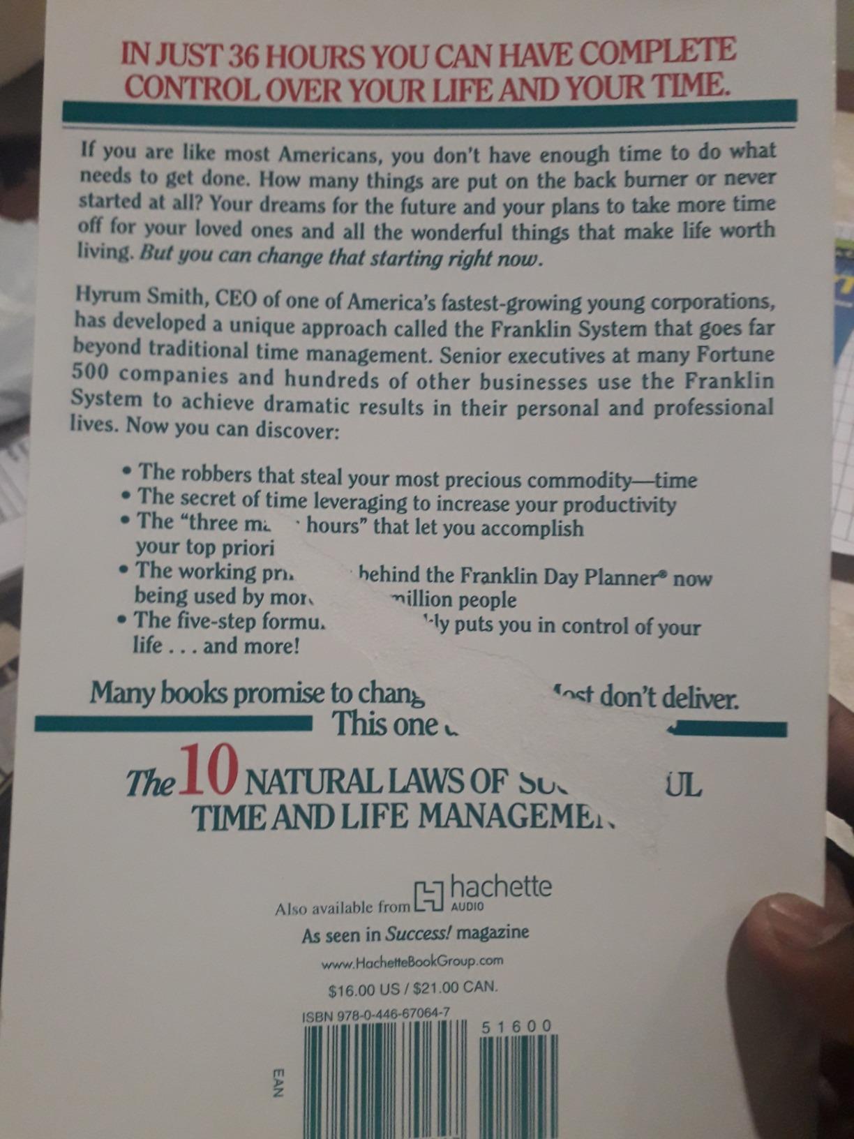 10 Natural Laws of Successful Time and Life Management : Smith, Hyrum W ...