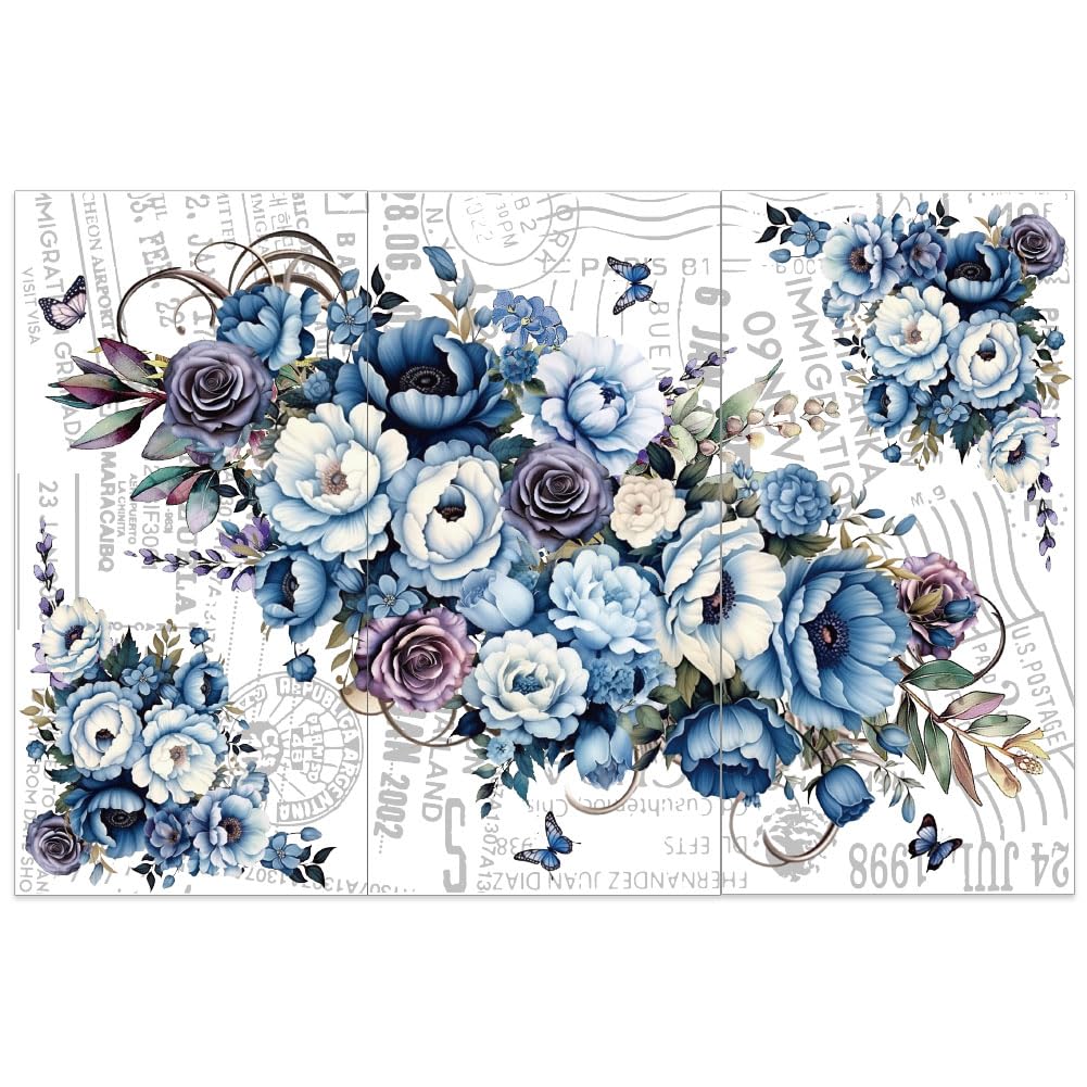 Amazon.com: OLYCRAFT 3pcs/Set Cosmic Roses Rub on Transfers for ...
