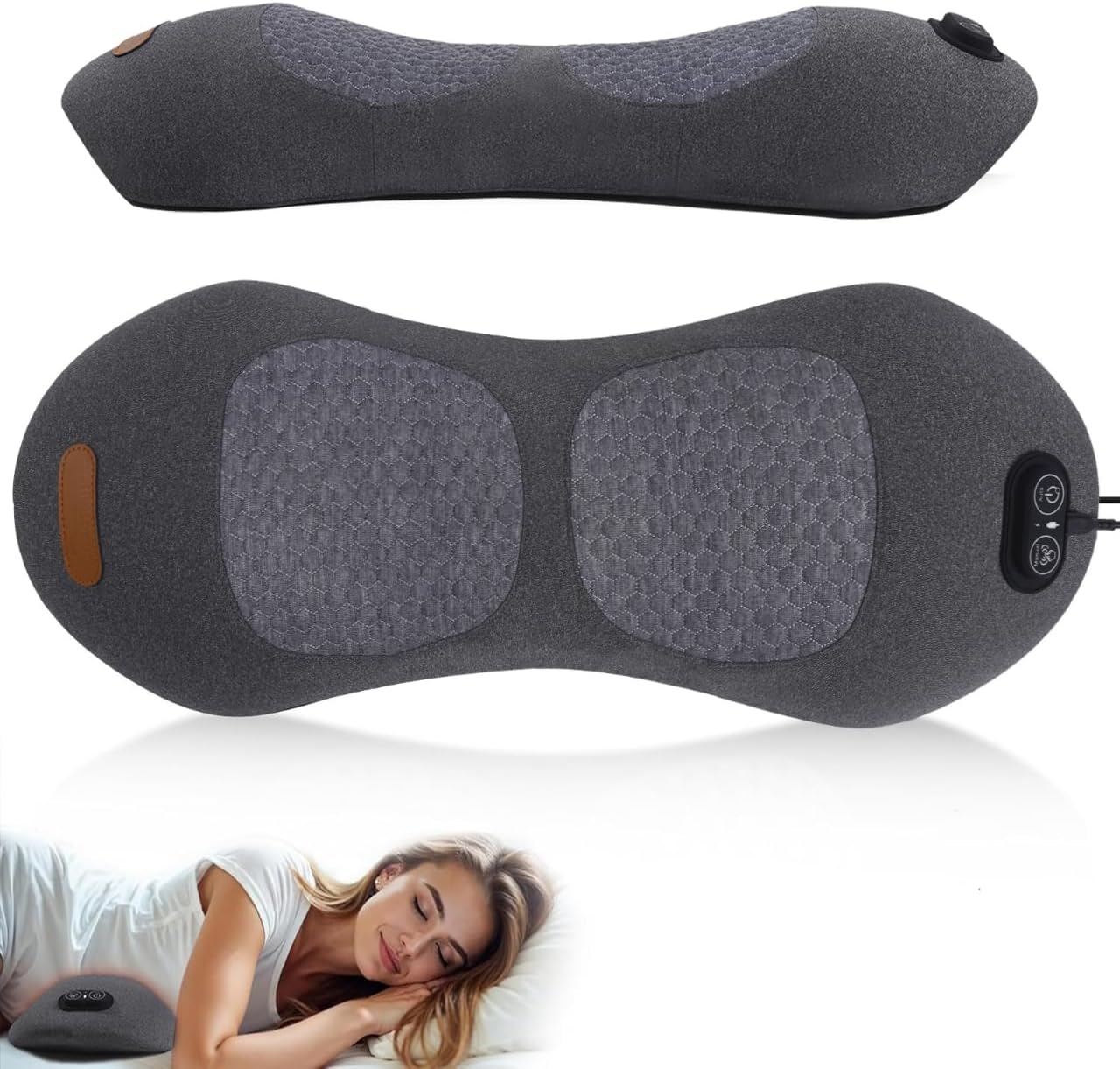 Amazon.com: Zhaotingrui 3 in 1 Back Massager, Electric Lumbar Support ...