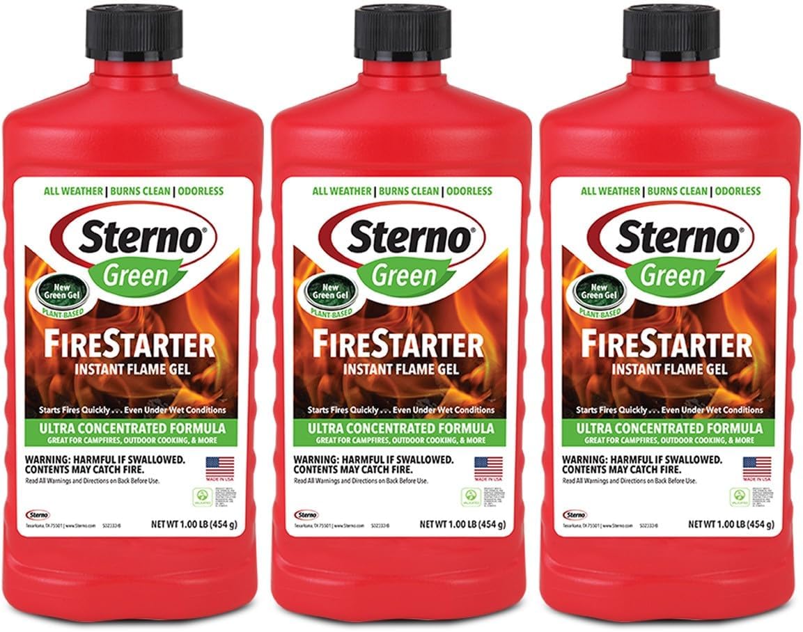 Amazon.com: Sterno Fire Starter, Ethanol - Firestarter Instant Flame ...