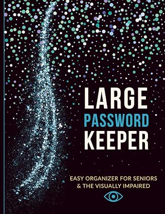 Large Password Keeper: Giant Large Print Password Notebook ...