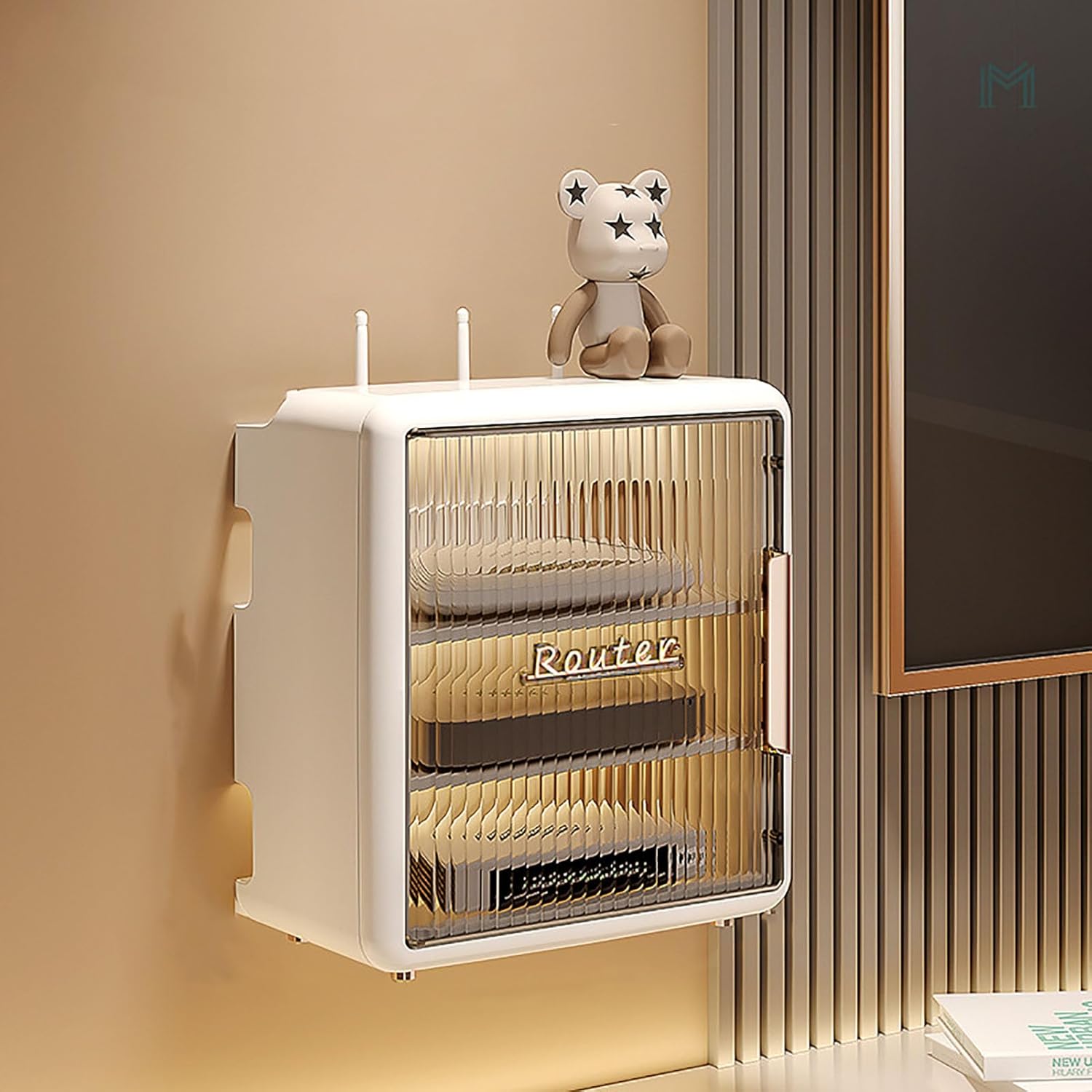 Amazon.com: INGKE New Router Storage Box, Router Hider Box Router Shelf ...