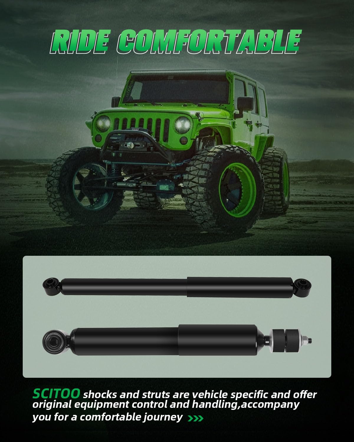 Shocks,SCITOO Front Rear Gas Struts Shock Absorbers Fit for 2001-2006 ...