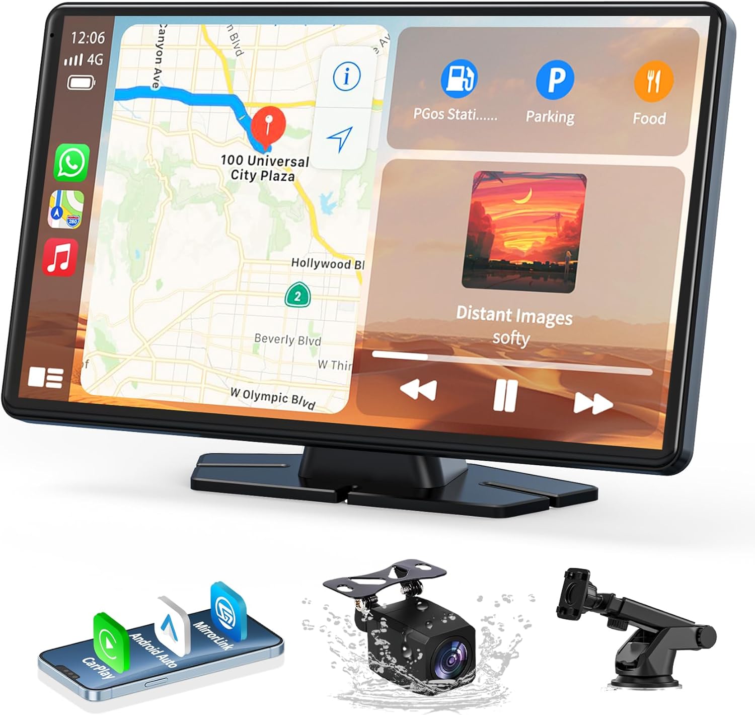 Amazon.com: Carplay Screen for Car, 9" Wireless Carplay Screen ...