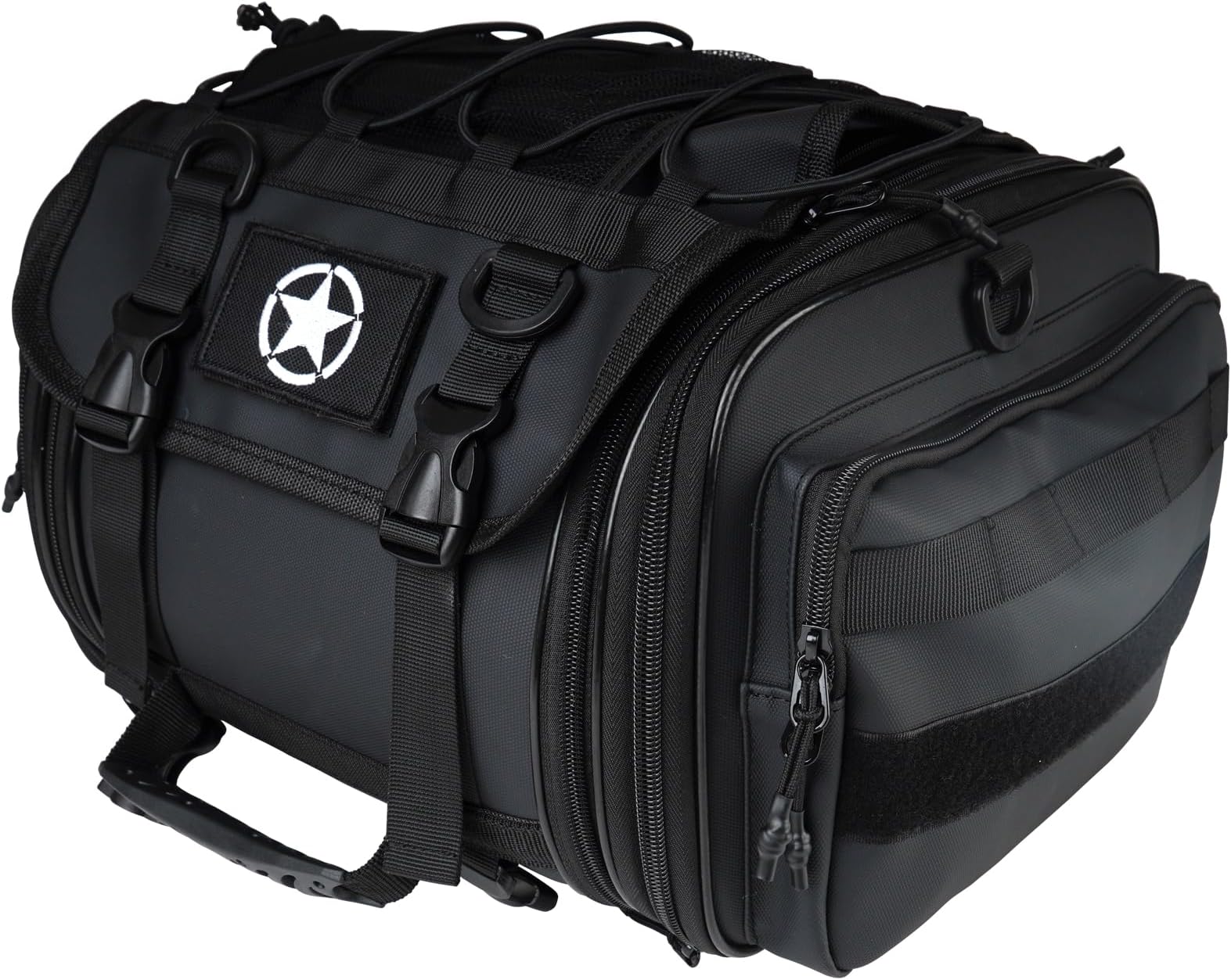 Amazon.com: HmmtyRack Dual Sport Motorcycle Tail Bag, Reflective ...