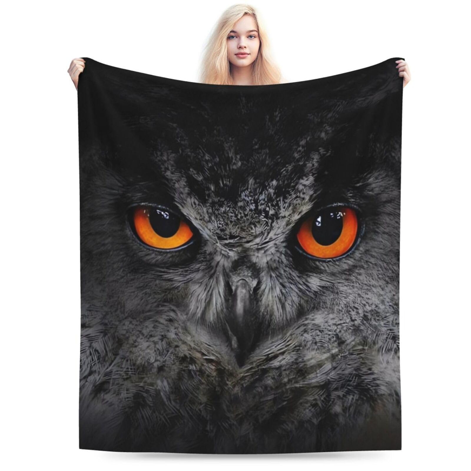 Amazon.com: Wjlksjd Owl Blanket Cozy Fleece Super Soft Fuzzy Flannel ...