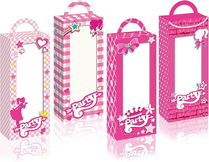 Amazon.com: 12 Pack Pink Party Favor Boxes, Gift Candy Treat Goodie ...