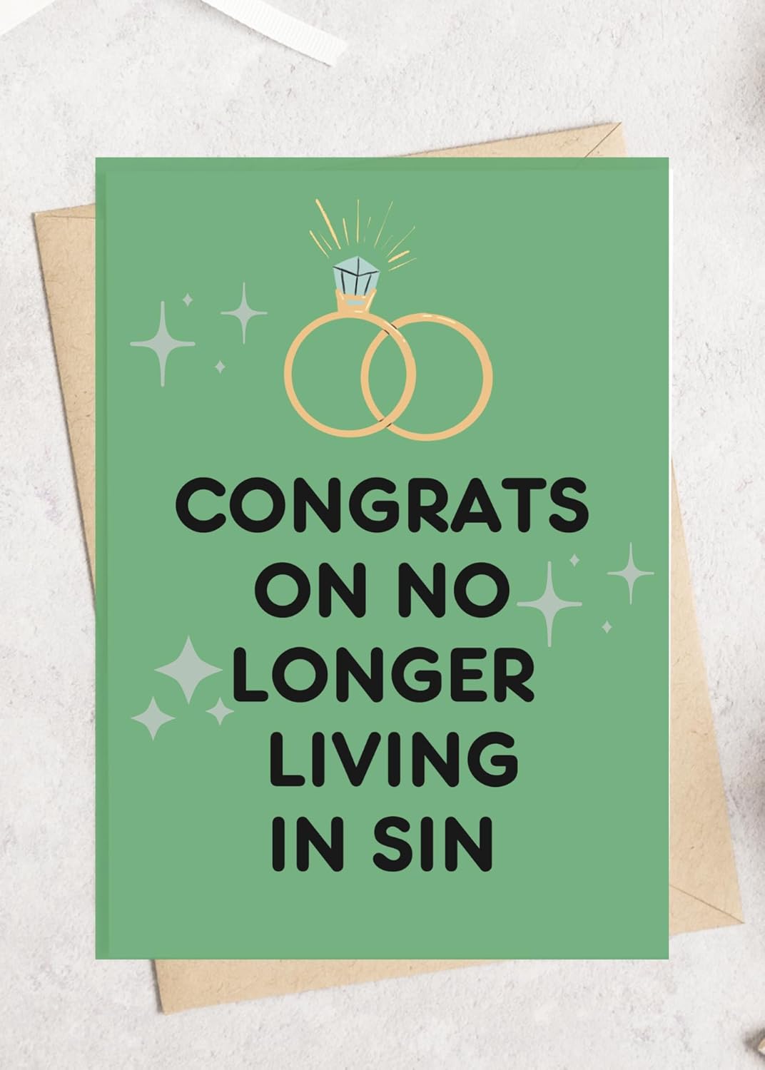 Amazon.com : TEEMI-Greetings Funny Wedding Card | Funny Congratulations ...