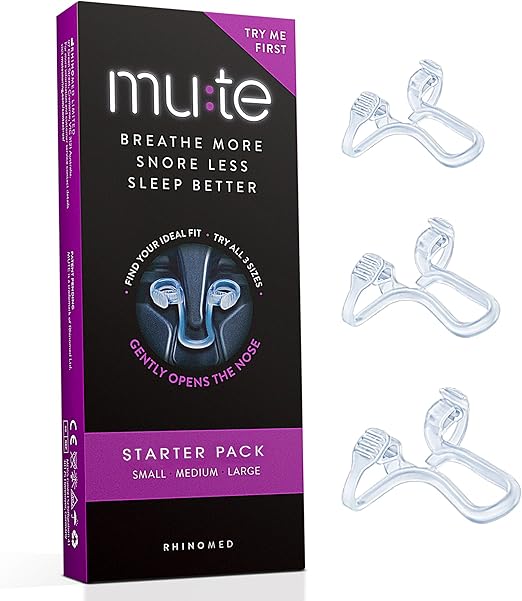 Mute by Rhinomed Snore Stopper Nasal Dilator for Snore Reduction ...