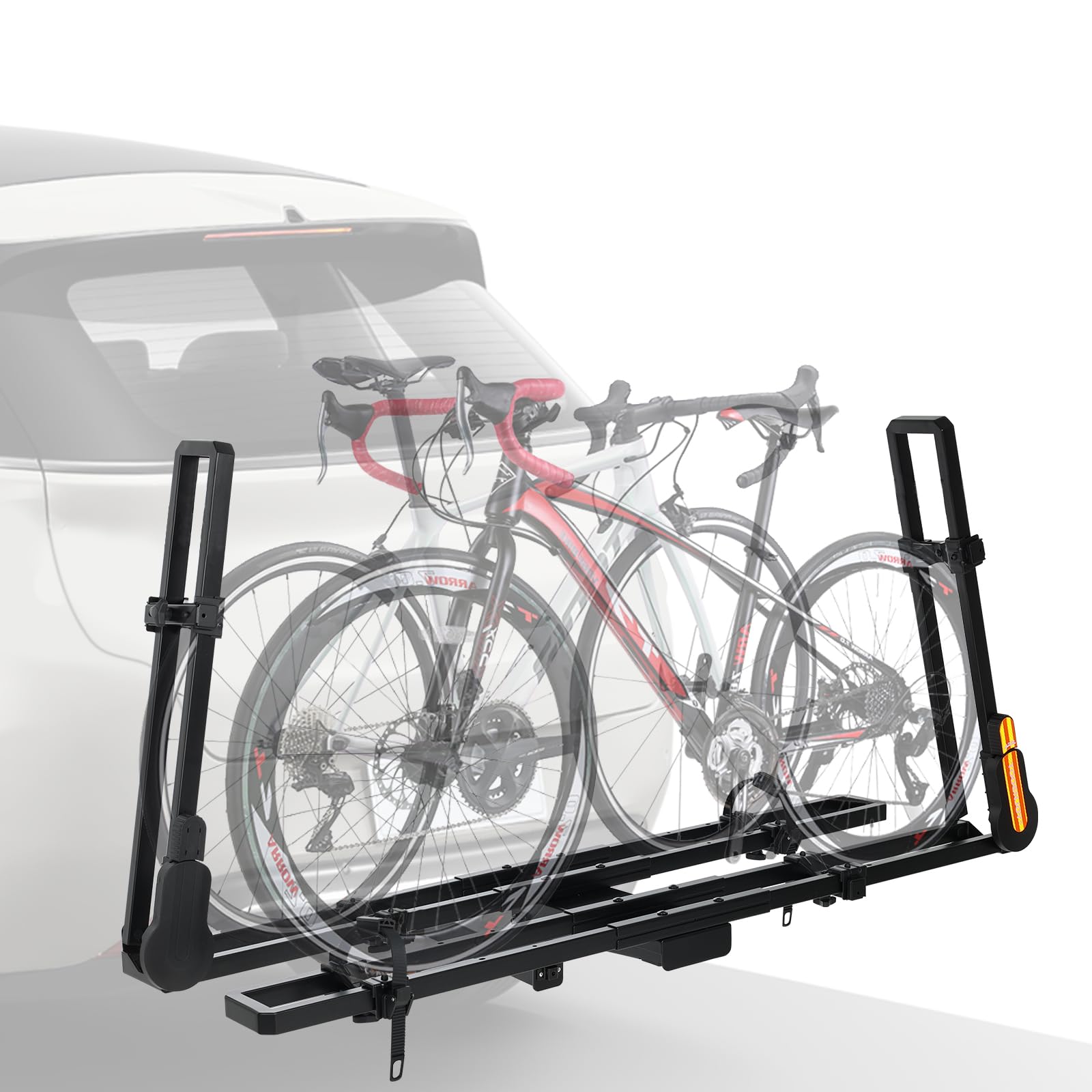 Snapklik.com : TOOENJOY Folding Hitch Bike Rack Platform, Heavy Duty ...