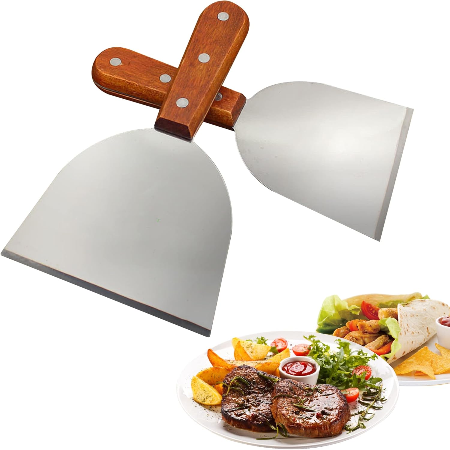 Amazon.com : Qichksum 2PCS Commercial Ice Cream Spatula, Stainless ...