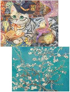 Amazon.com: Pintoo Two Plastic Jigsaw Puzzles Bundle - 500 Piece for ...
