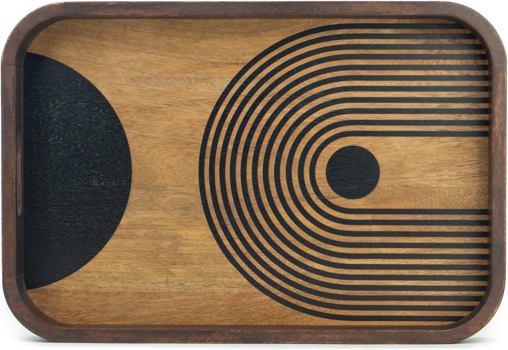 Shay Large Wooden Tray Set for serving, Zen Garden | Wood Tray for ...