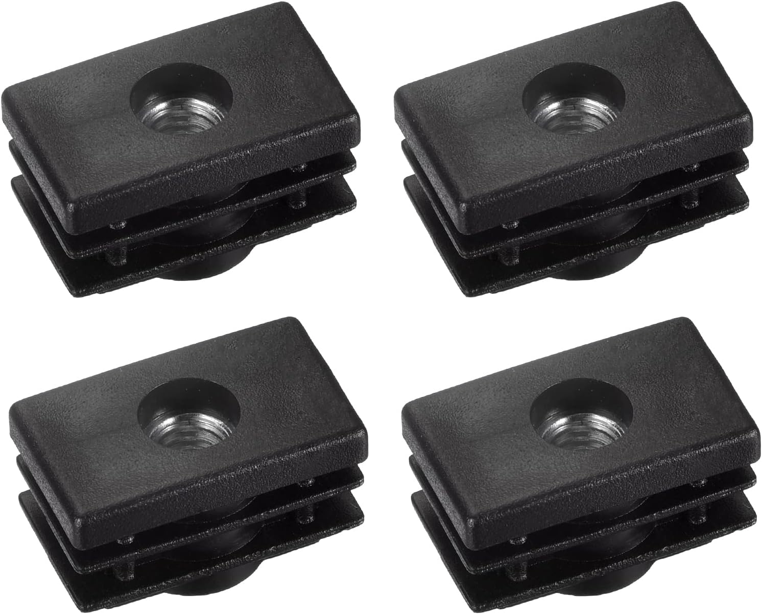 Amazon.com: uxcell 4Pcs Inserts for Rectangle Tubes with M6 Thread, for ...