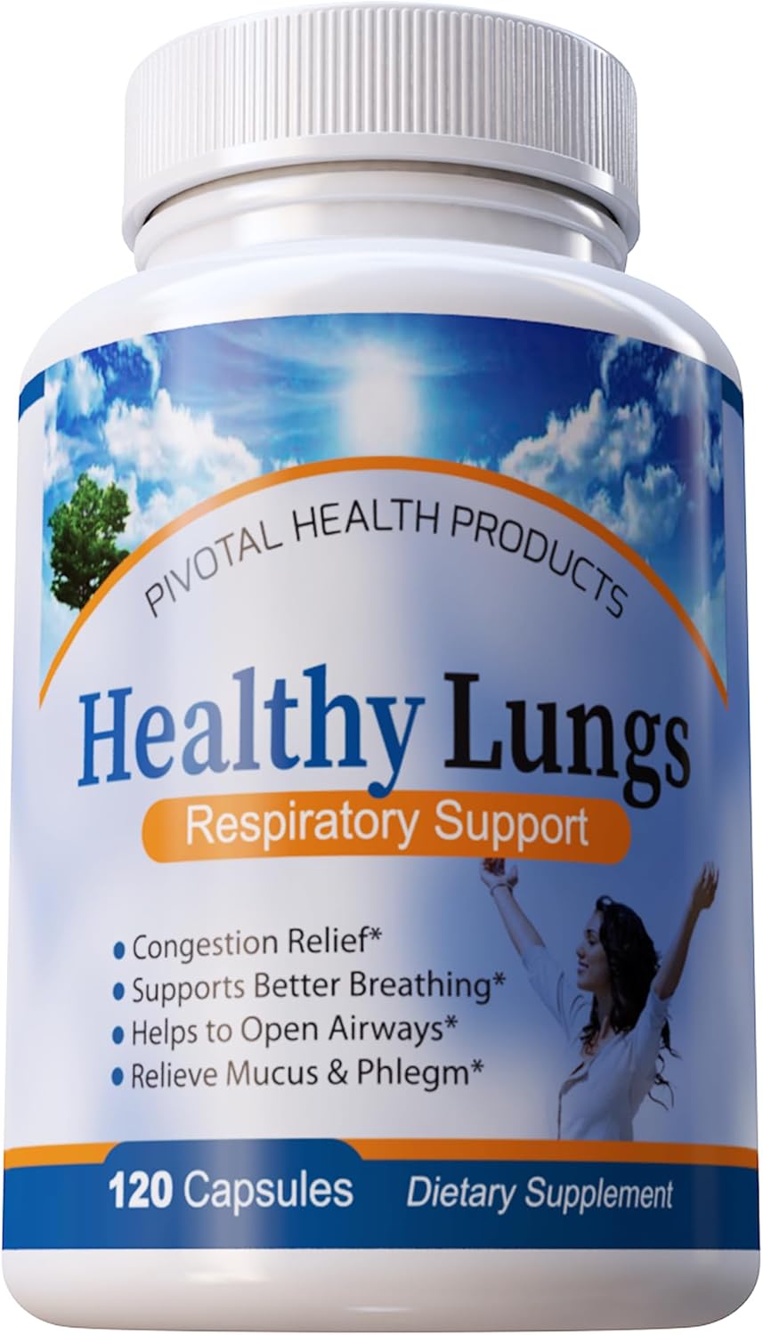 Amazon.com: Healthy Lungs 120 Capsules - Improve Lung Function, Breathe ...