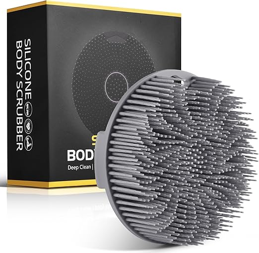 Amazon.com : KEEGOP Silicone Body Scrubber with Handle,Body Wash ...