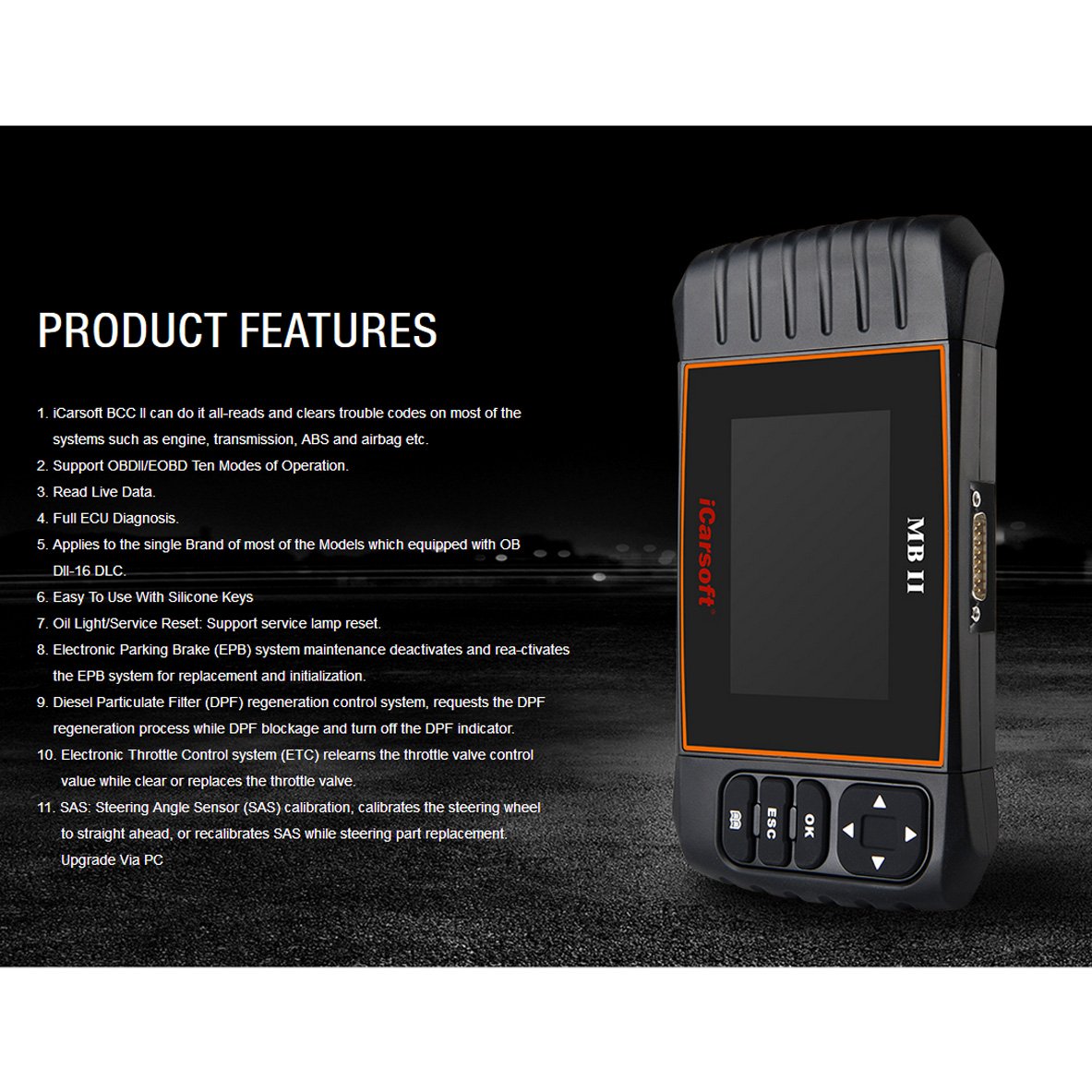 Snapklik.com : iCarsoft MBII For Mercedes Benz/Sprinter/Smart ...