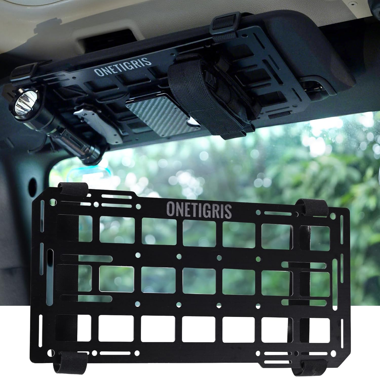 Brandclub - ONETIGRIS Car Visor Organizer - Tactical Fiberglass Sun ...