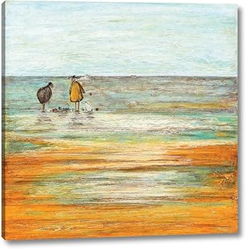 Amazon.com: Sandcastle Progress Report by Sam Toft - 16" x 16" Canvas ...