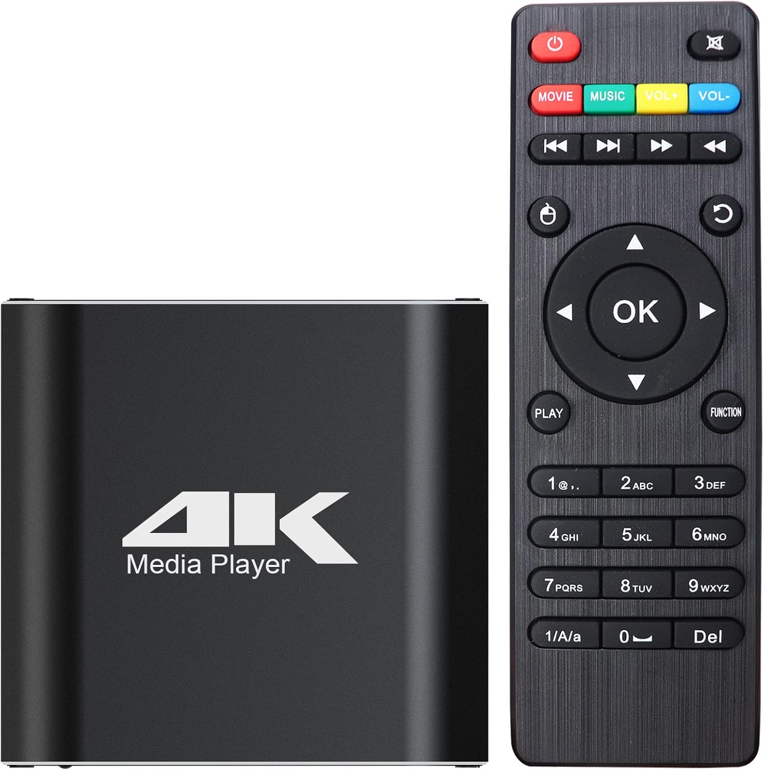Amazon.com: TooPloo 4K HD Media Player, with Remote Control, TV MP4 ...