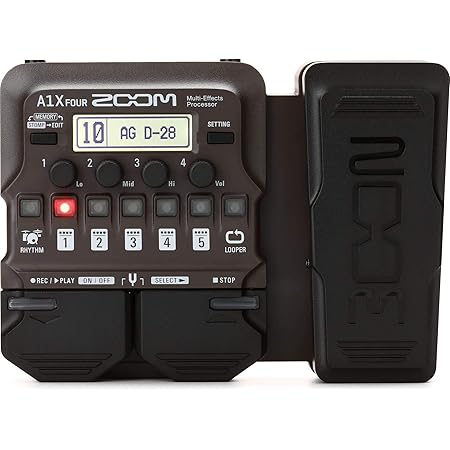 Amazon.com: Zoom A1X FOUR Acoustic Instrument Multi-Effects Processor with Expression Pedal ...