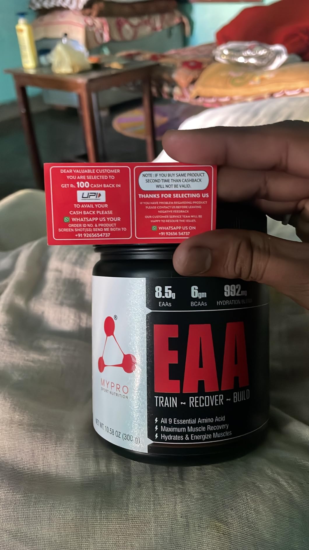 Mypro Sport Nutrition EAA Supplement 8500 mg EAA,6000mg BCAA,992 mg ...