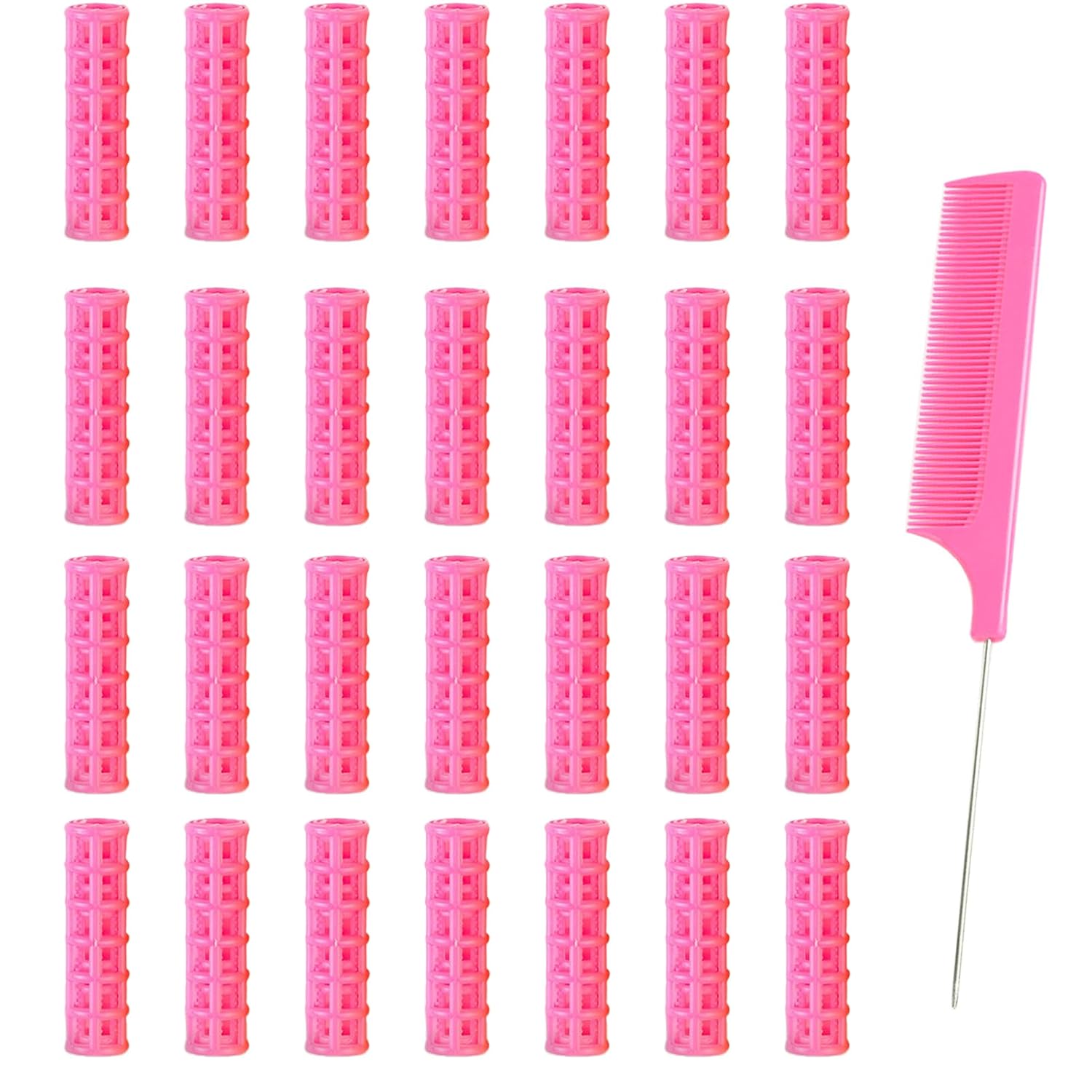 Amazon.com : Ulifebetter 28PCS Self Grip Small Hair Rollers Set, 0.6in ...