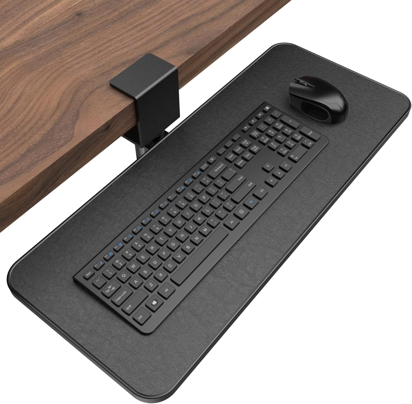 Rotating Keyboard Tray Under Desk - Klearlook PU Leather Keyboard ...
