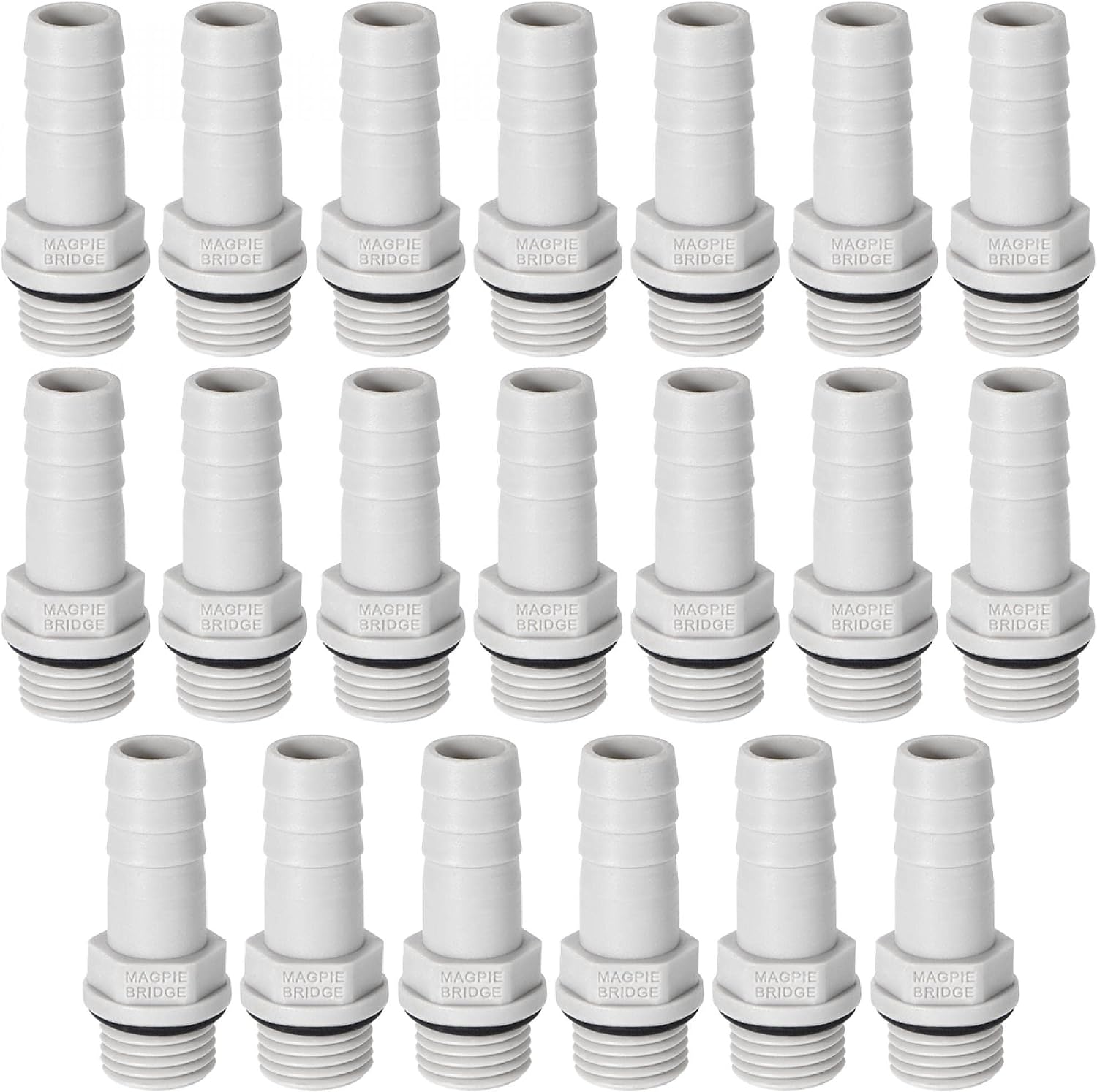 Amazon.com: uxcell PVC Barb Hose Fitting Connector Adapter 10mm or 25/ ...