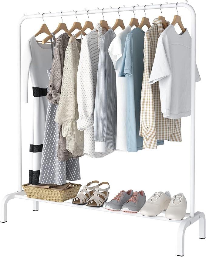 ACCSTORE Clothes Rail Metal Rack Garment Rack Freestanding Hanger ...