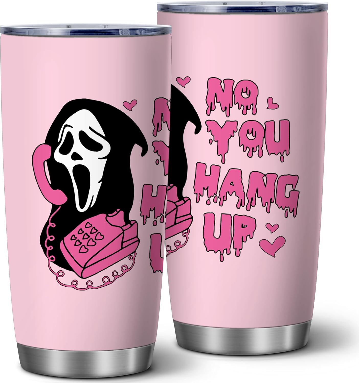 Amazon.com | ATHAND Ghostface Valentine Halloween Decor Tumbler for ...