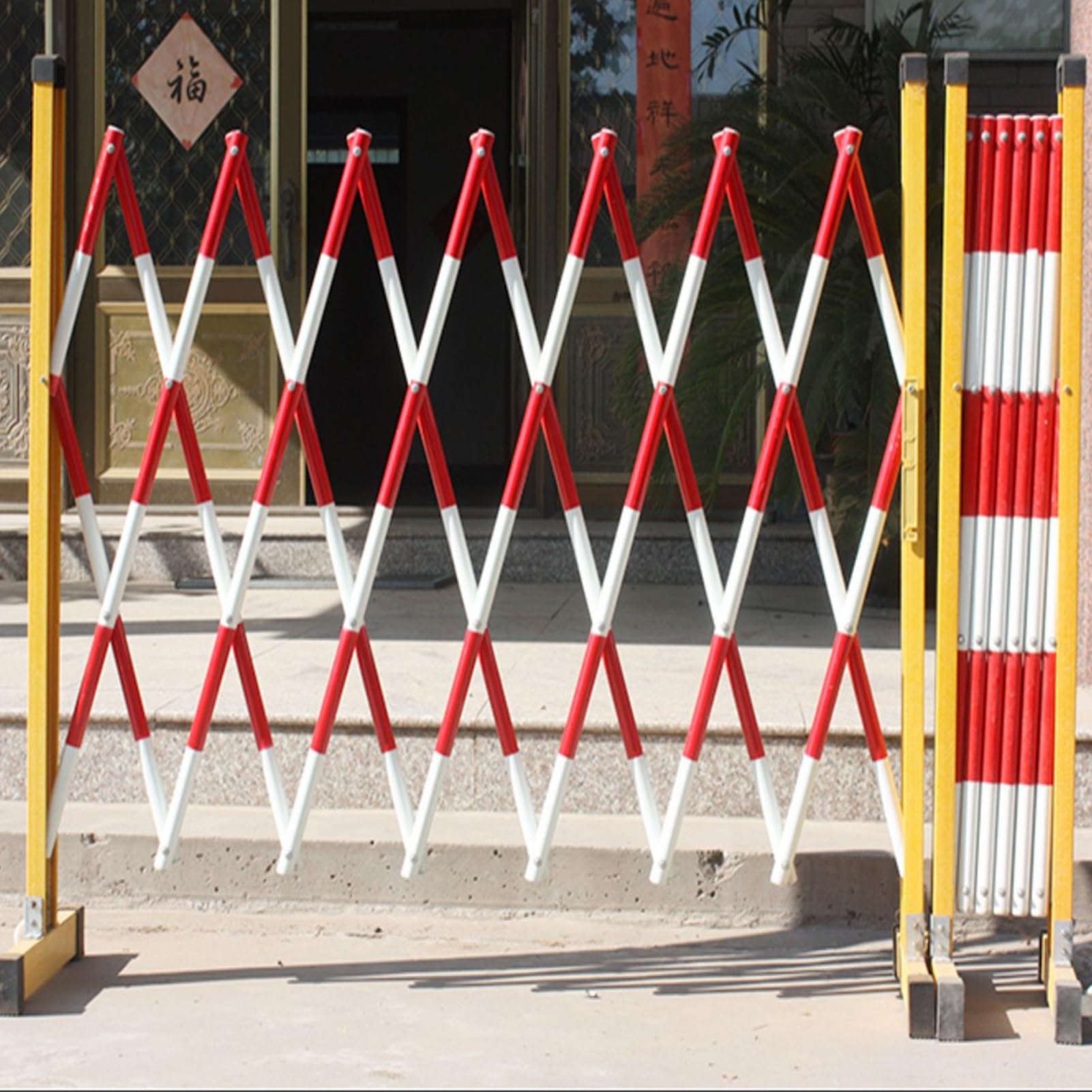 Indoor Security Barriers STAROUS White Foldable Pet Gate,Secure Indoor