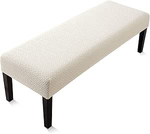 Amazon.com: Fuloon Stretch Jacquard Dining Bench Cover - Anti-Dust ...