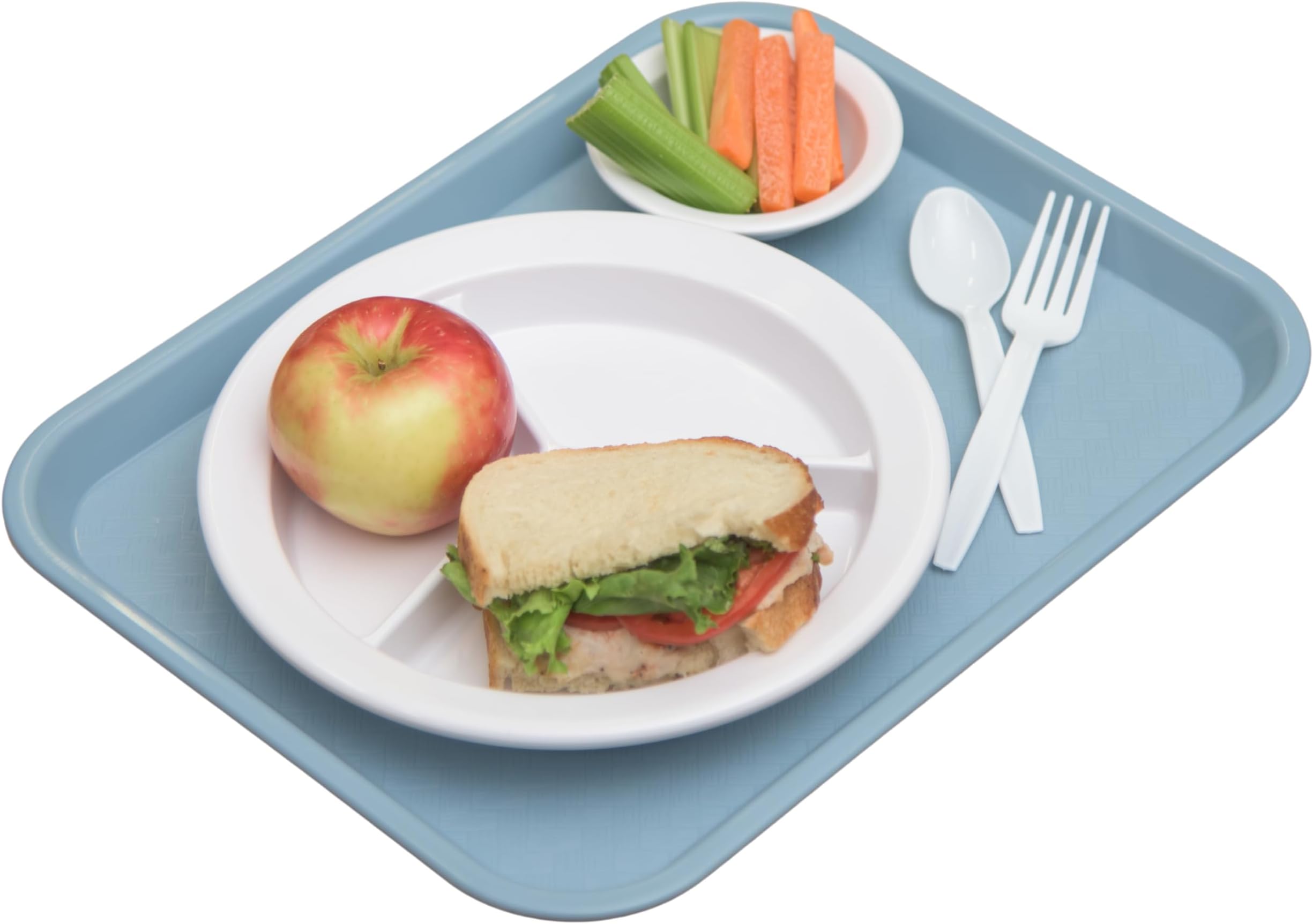 Amazon.com: 6 Pack 8 x 12 Inch Plastic Trays, Cute Small Pink Grey Blue ...