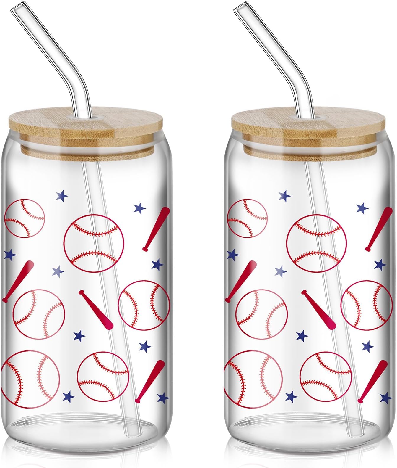Amazon.com: Dingion 2 Pack Baseball Cups 16 oz Baseball Drinking ...