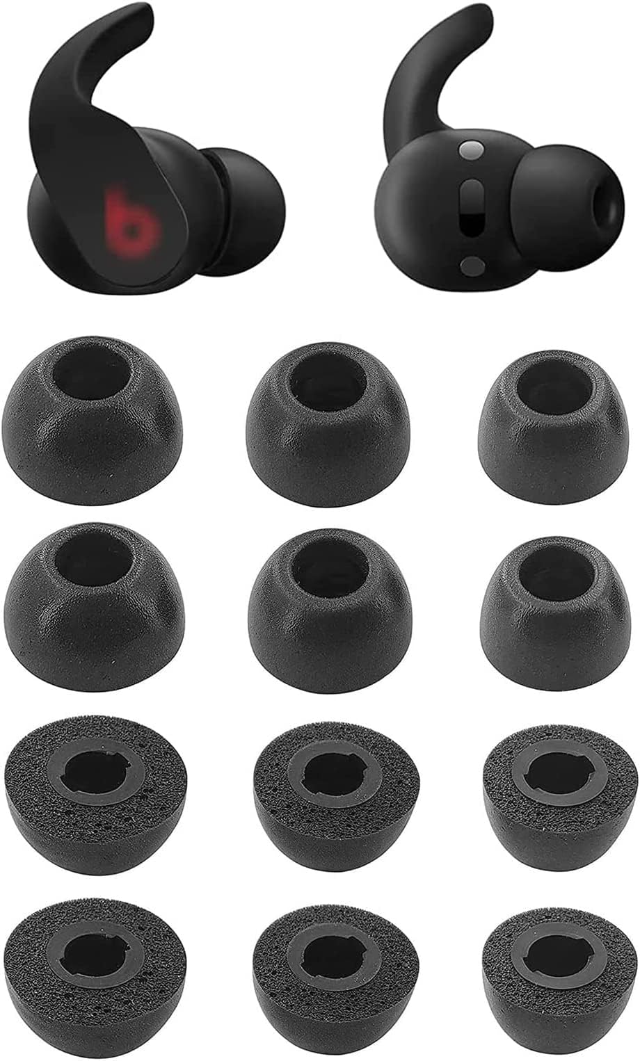 Amazon.com: Rqker Foam Eartips Compatible with Beats Fit Pro Earbuds ...
