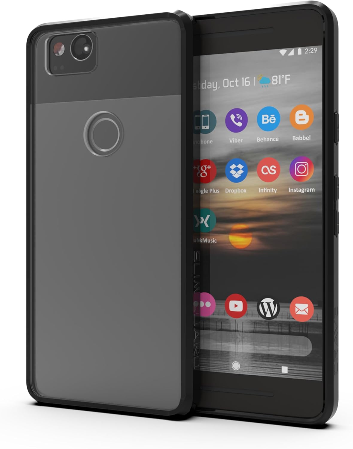 Amazon.com: Google Pixel 2 Case, Crave Slim Guard Protection Series ...