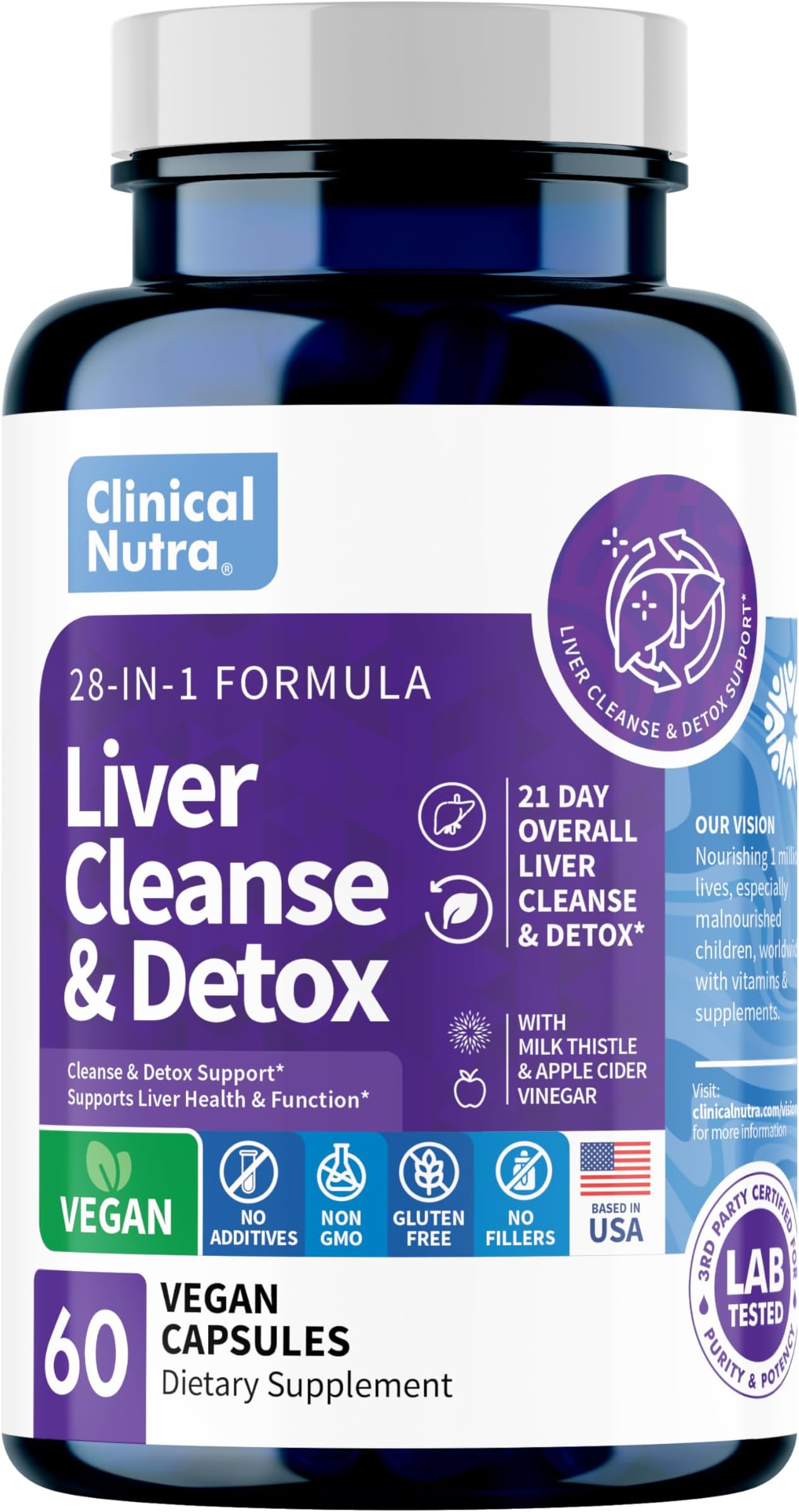 Amazon.com: Liver Cleanse, Detox & Support with Milk Thistle, Artichoke ...
